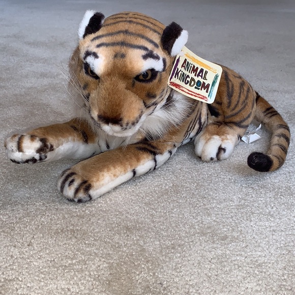 Animal Kingdom | Toys | Realistic Tiger Plush 8 28 Including Tail ...